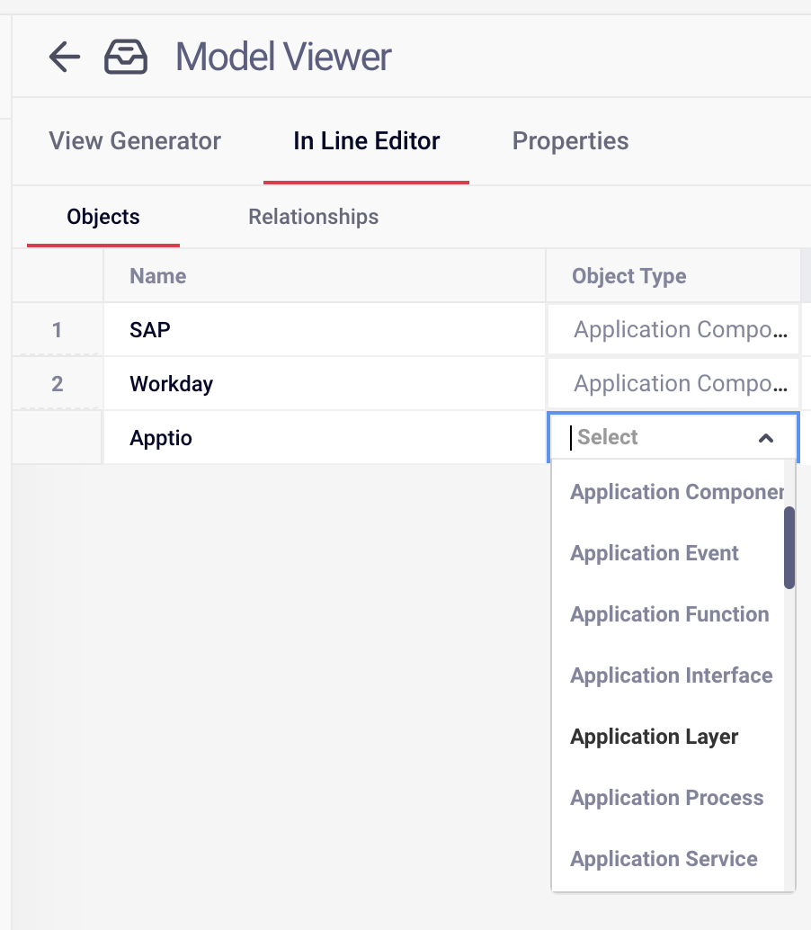 Working with Objects – Enterprise Insight